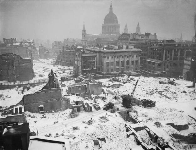 Post War London from the Stone Gallery, St. Paul’s – The North and West ...