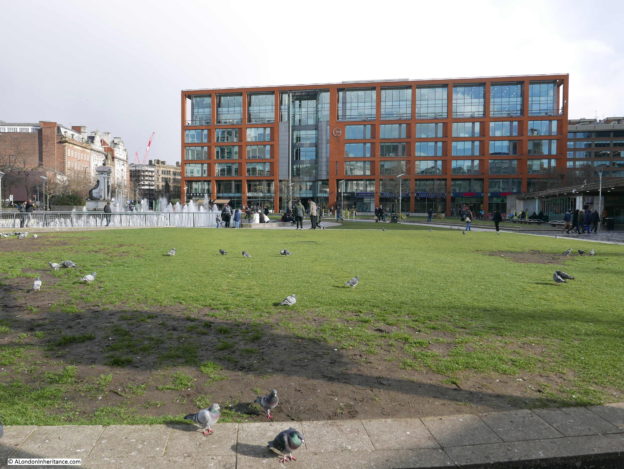 Manchester Central Library and Piccadilly Gardens in 1949 and 2018
