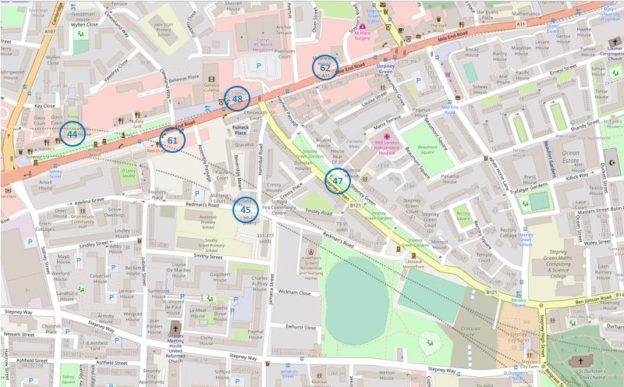 The historic buildings of Stepney Green and Mile End