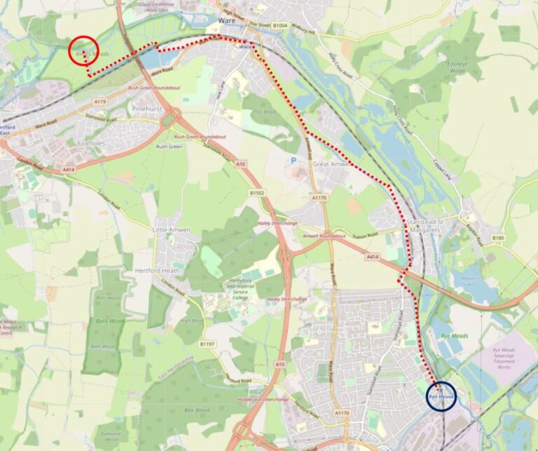 Walking the New River - Ware to Cheshunt - A London Inheritance